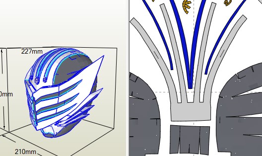 Casco del Kamen Rider Tiger | 854.06 kB