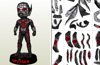 Chibi Antman en Papercraft | 2.71 MB