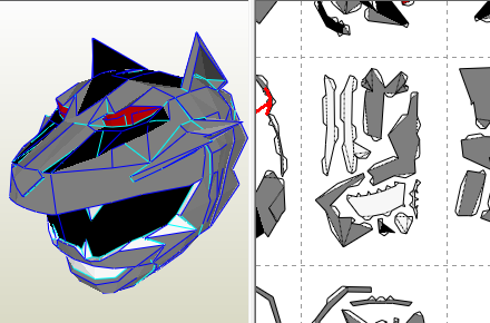 Wolf Ranger Fuerza Salvaje en Papercraft | 791.25 kB